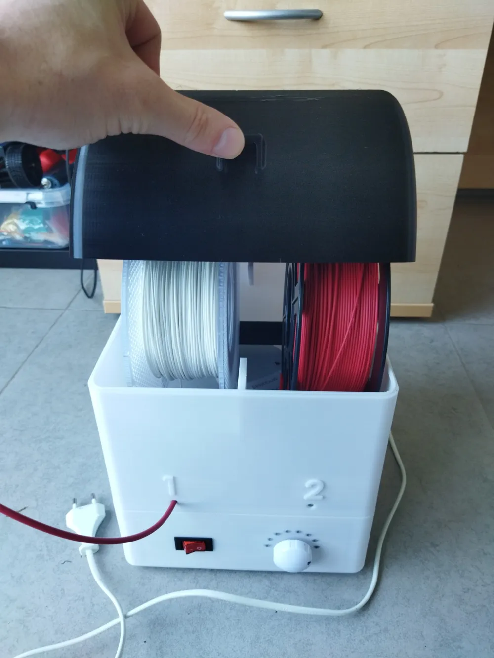 2 Spools Printable Filament Dryer by AP Engineering - MakerWorld
