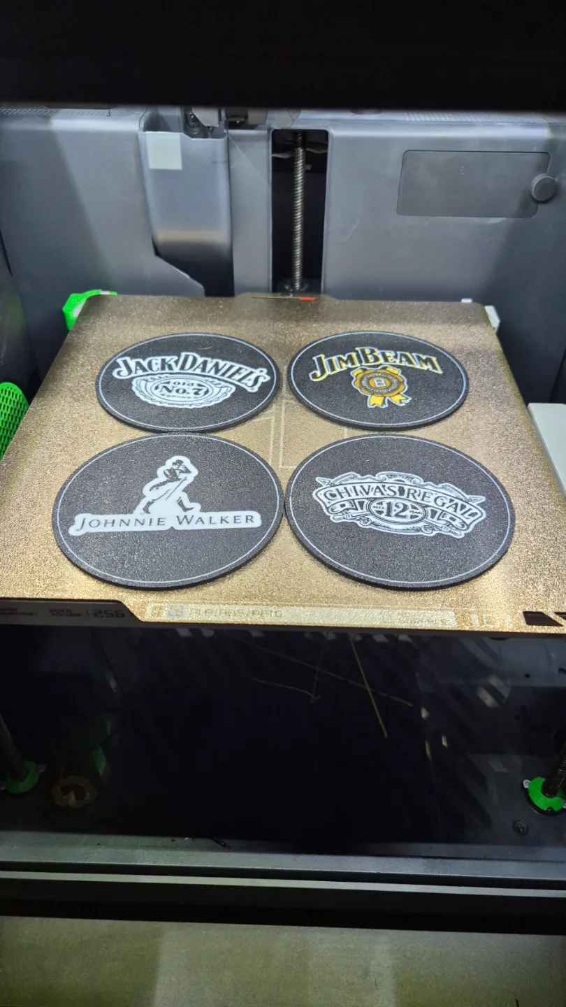 Whiskey Logo Coaster Set – Bar Accessories & Decor by Pitrstar ...
