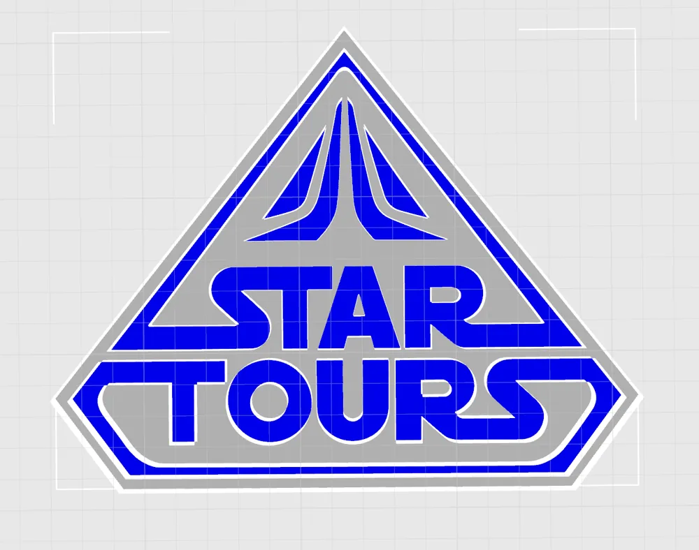 Star Tours Wall Art - Face Down by darthpooh79 - MakerWorld