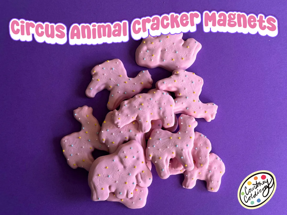 Circus Animal Cracker Magnets - Free 3D Print Model - MakerWorld