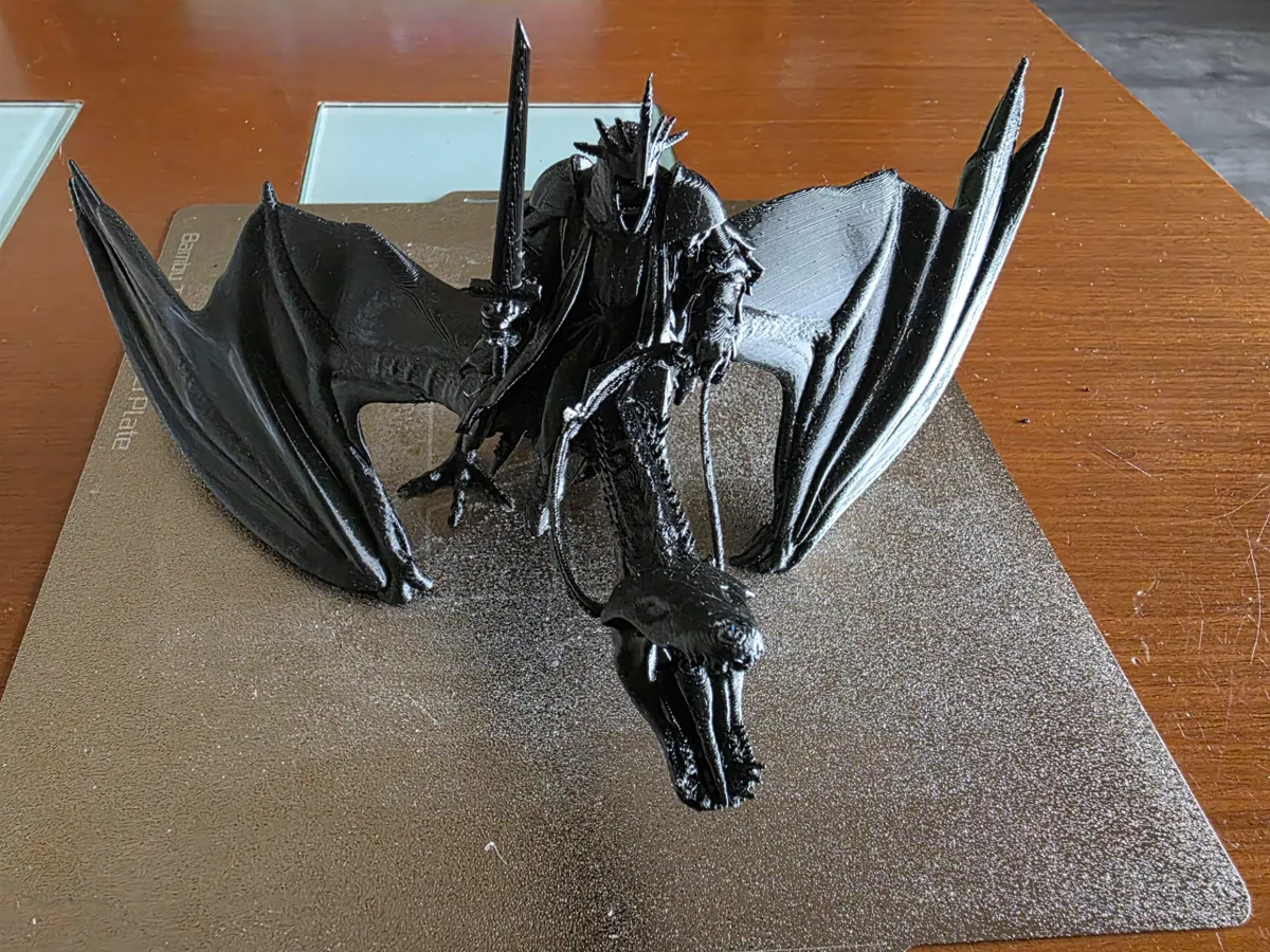 NAZGÛL WINGED BEAST WITH WITCH-KING - Free 3D Print Model - MakerWorld
