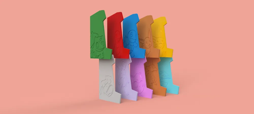 Pokemon Styling Pack (Set 1) by phoenix3dmodels MakerWorld: Download ...