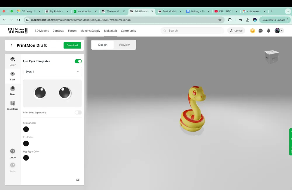 ember snake by The Maker Lab Master - MakerWorld