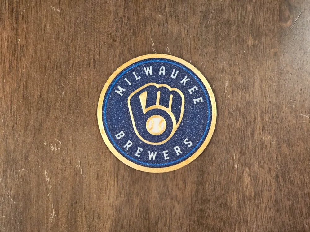 Milwaukee Brewers Coaster by mker17MakerWorld: Download Free 3D Models