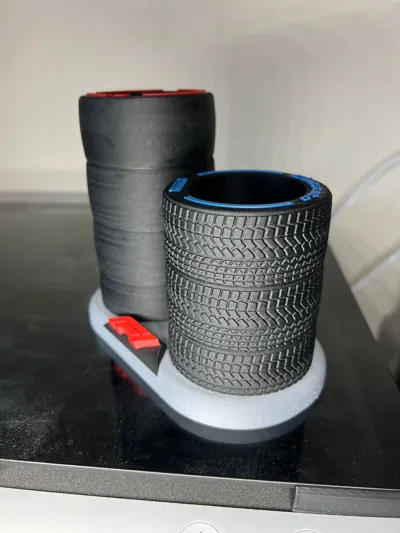 F1 Tire / Tyre Desk organiser by glenngri - MakerWorld