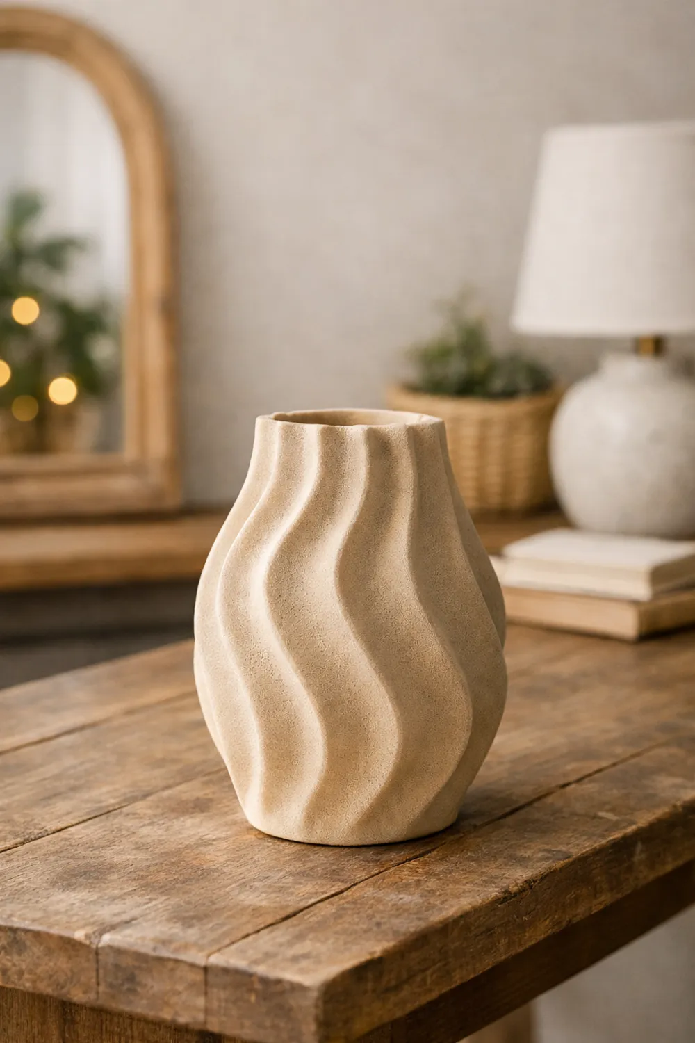 Minimal Wavy Vase – Organic Design - Free 3D Print Model - MakerWorld