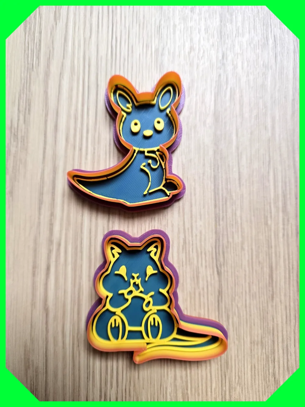 Kangaroo Hamster Cookie Cutter Playdoh Stamp Form by Merilno3D ...