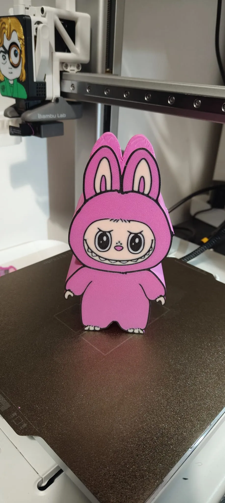 Labubu pencil holder by Benchymaker MakerWorld: Download Free 3D Models