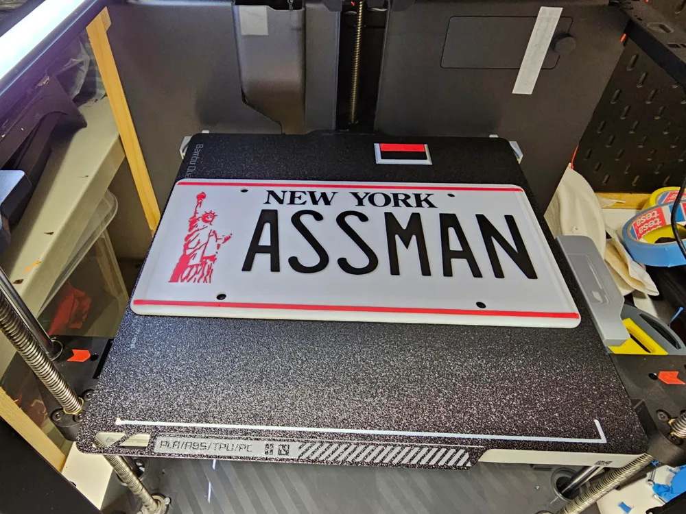 Assman licence plate from Seinfeld by noriwl - MakerWorld