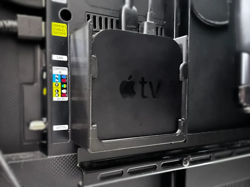 Apple TV 4K Wall/Behind TV Mount by Tuny - MakerWorld