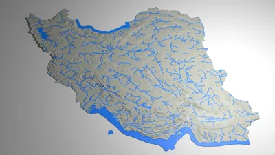 Iran Topographic Map - IR - Free 3D Print Model - MakerWorld