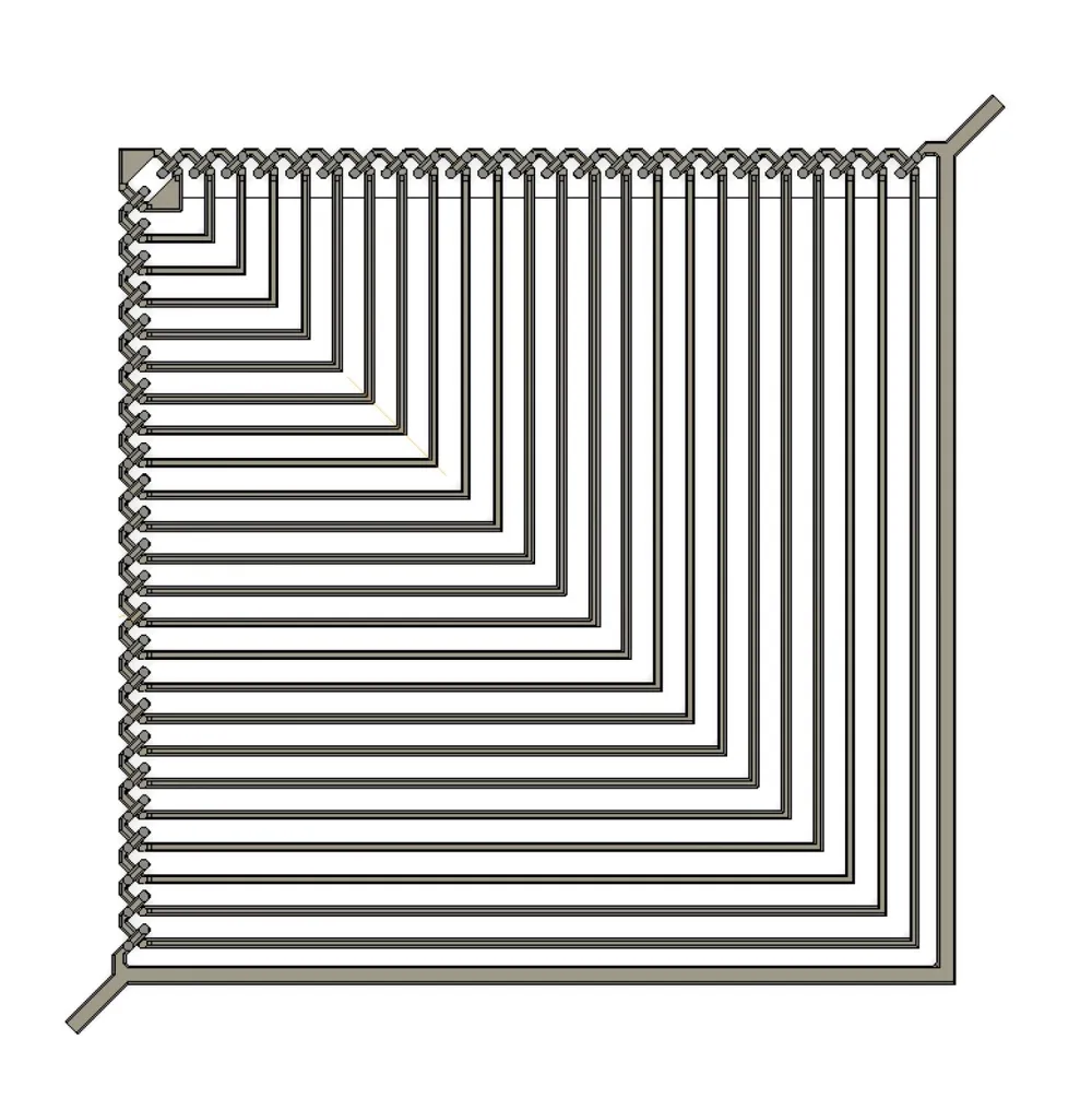 Hypnotic square kinetic spinner - Free 3D Print Model - MakerWorld