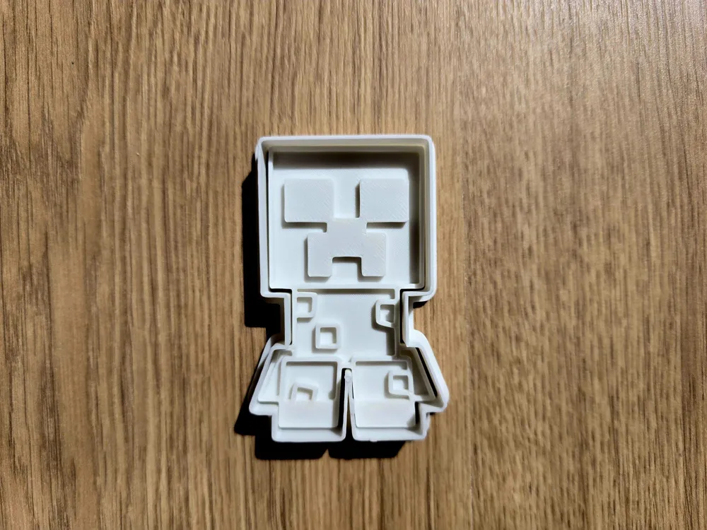 Minecraft Creeper Cookie Cutter Sand Playdoh Clay - Free 3D Print Model ...