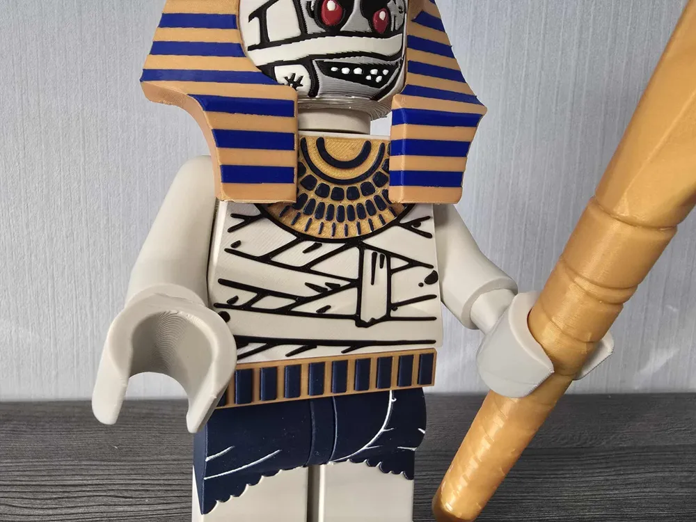 Pharaoh Mummy * 500% ~22 cm - Free 3D Print Model - MakerWorld