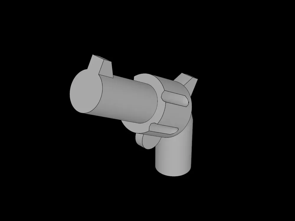 Brick Compatible Minifig Gun Revolver by Print A Brick - MakerWorld