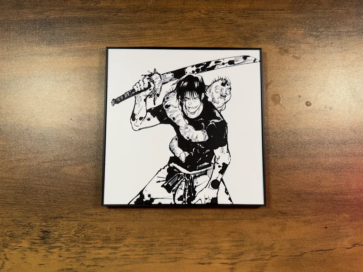 Toji Zenin | High-Contrast Action HueForge Poster - Free 3D Print Model ...