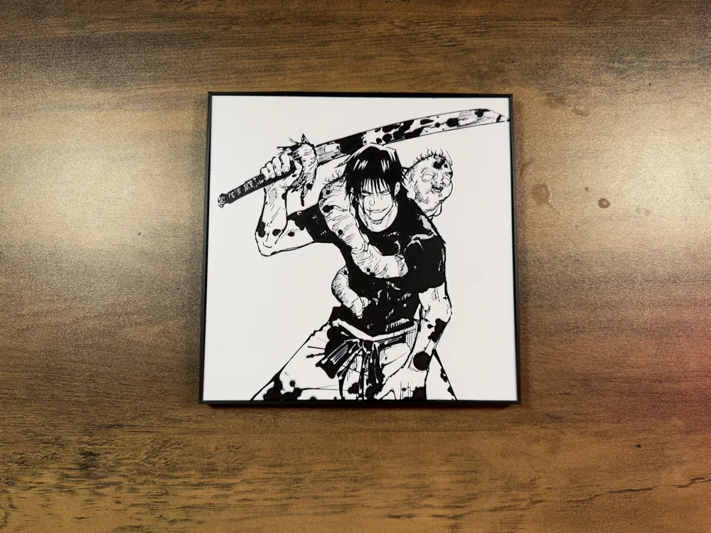 Toji Zenin | Hochkontrast-Action HueForge Poster – Kostenloses 3D ...