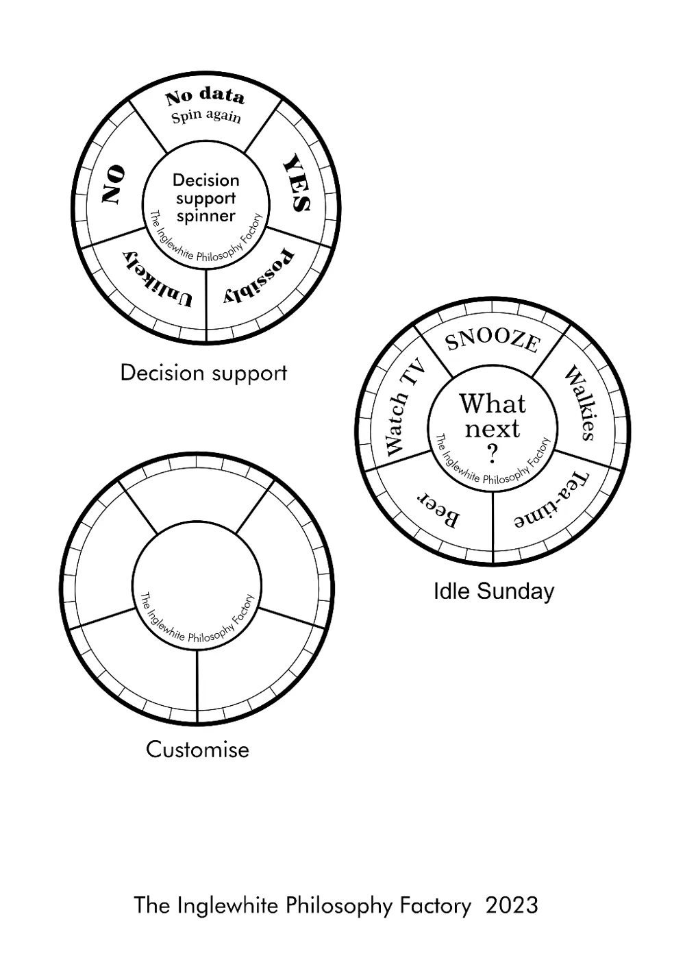 Decision Support spinner by Nick the Printer - MakerWorld