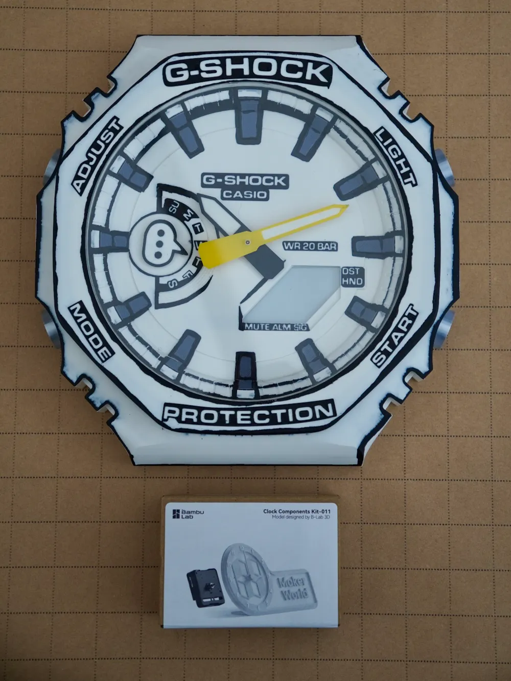 G-SHOCK Wall Clock- Manga Edition by okraskaj MakerWorld: Download Free ...