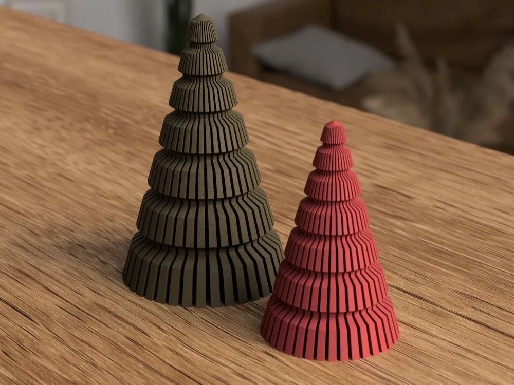 Árvores de Natal Japandi por SabreDesign MakerWorld: Baixe modelos 3D gratuitos