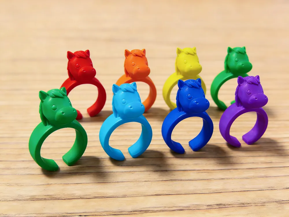 Child Soother: Cute Pony Ring (only 2g) - Free 3D Print Model - MakerWorld