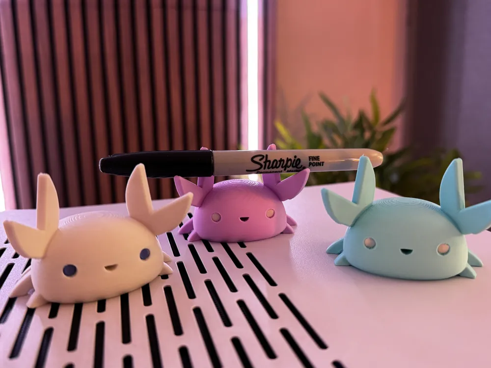 Cute Crab Pen Holder Remixed by j4prints - MakerWorld