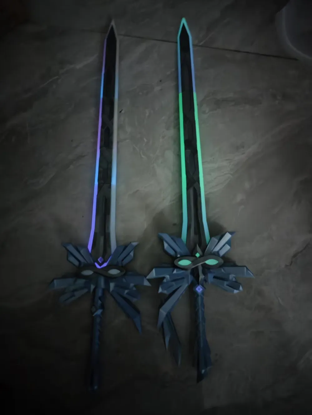 Genshin Impact - The Captain's Cryo Sword (Glow-in-the-Dark Version) by ...