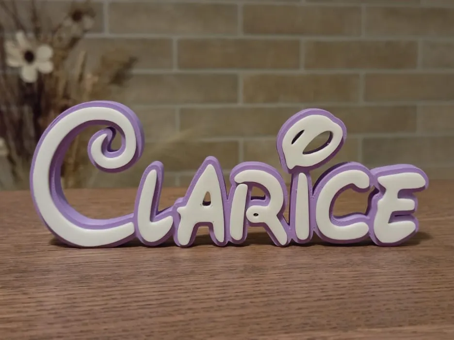 Disney Name Sign Clarice Kid Room Wall Decor Tag by Fabbiotto ...