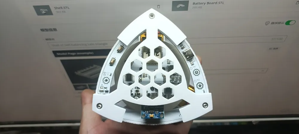 Shell of Self-balancing Lelo triangle by chong2 - MakerWorld