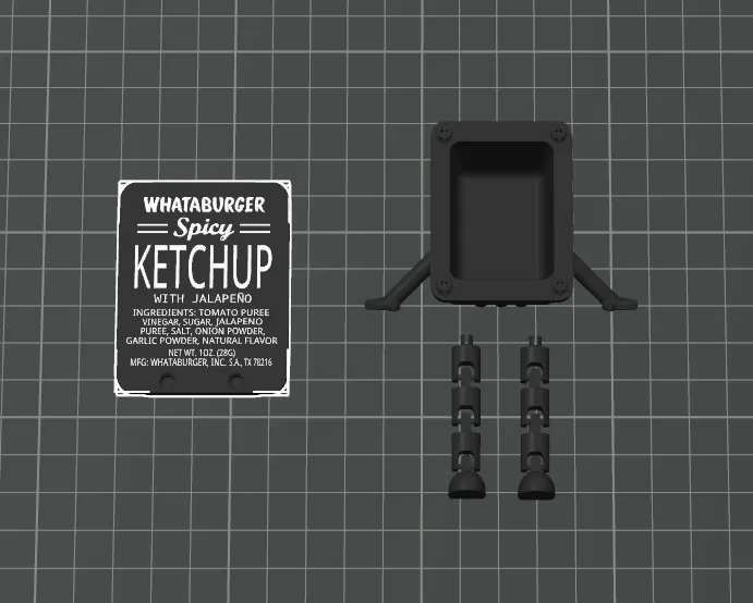 Whataburger Articulated Spicy Jalapeno Ketchup by RollsMakerWorld ...