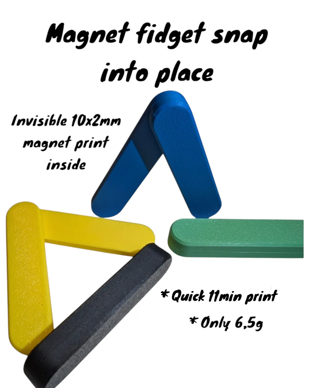 Snap Fidget (Magnet 10x2mm) by Kornflex 3D - MakerWorld