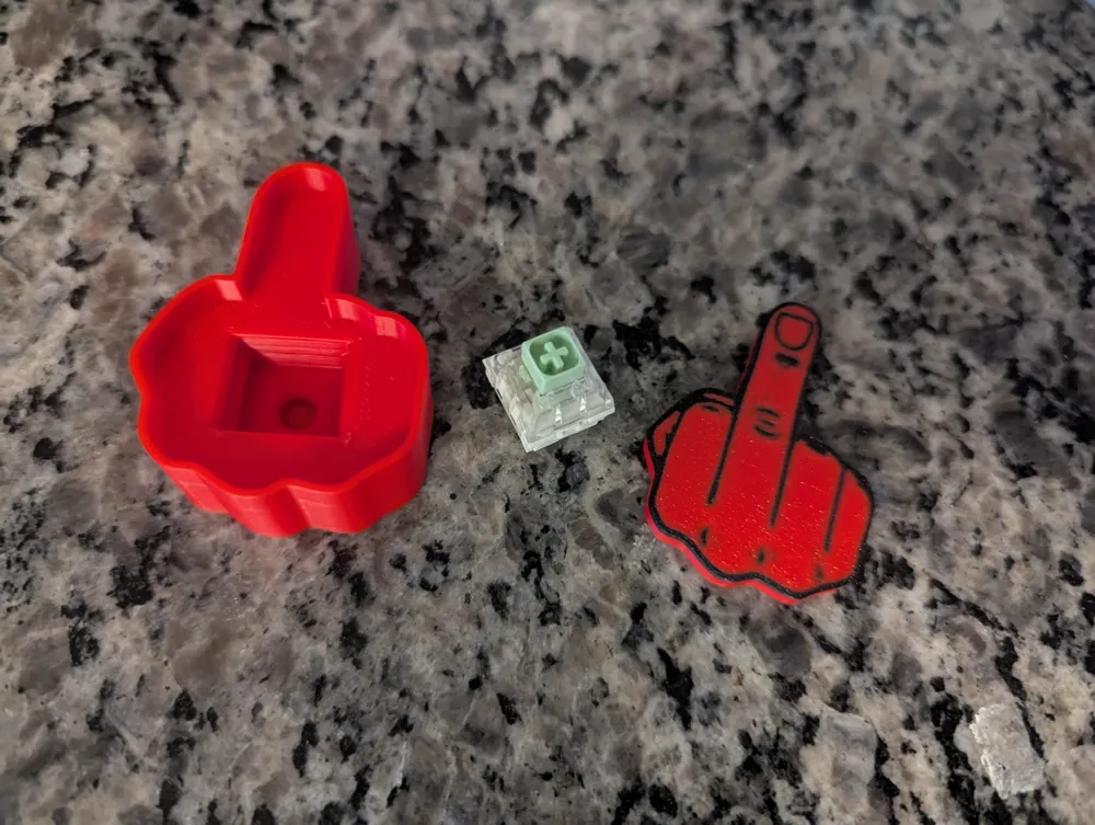 Middle Finger Clicker - Free 3D Print Model - MakerWorld