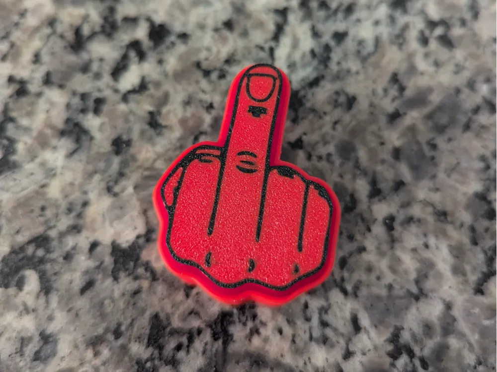 Middle Finger Clicker - Free 3D Print Model - MakerWorld