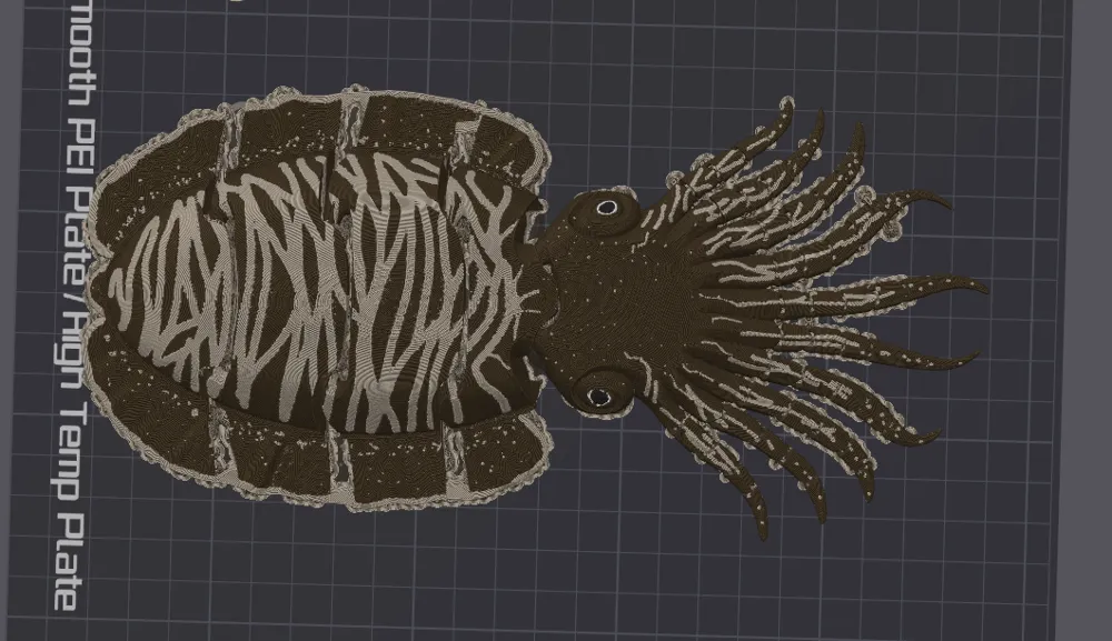 Sea Creature - Cuttlefish - Free 3D Print Model - MakerWorld