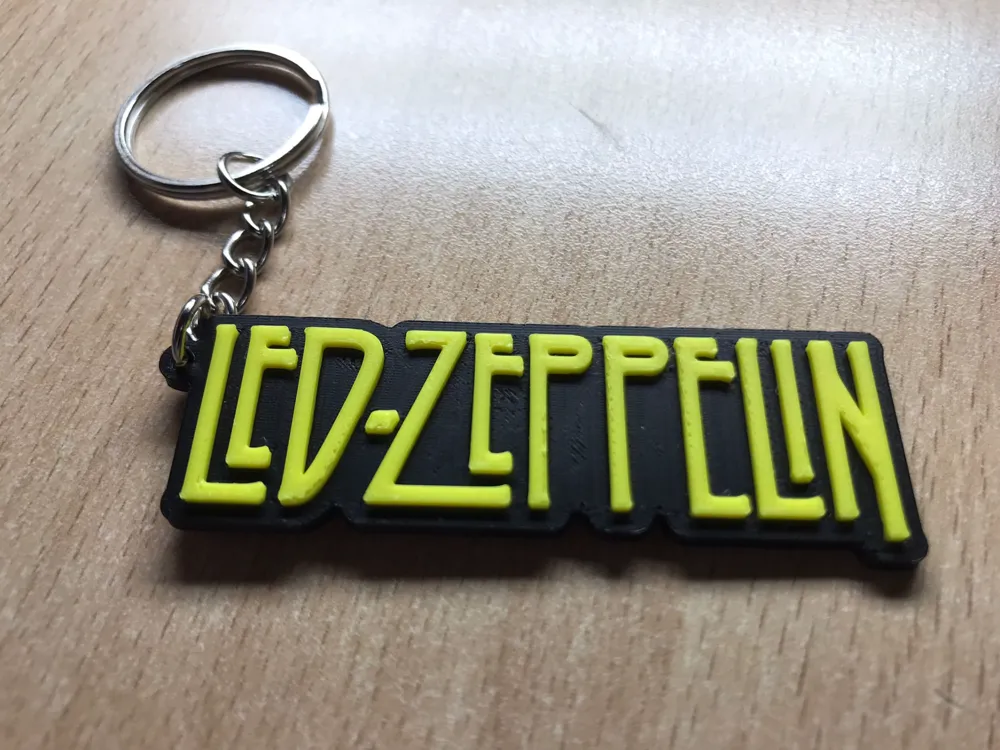 Led Zeppelin Keychain by INE3DIT MakerWorld: Download Free 3D Models