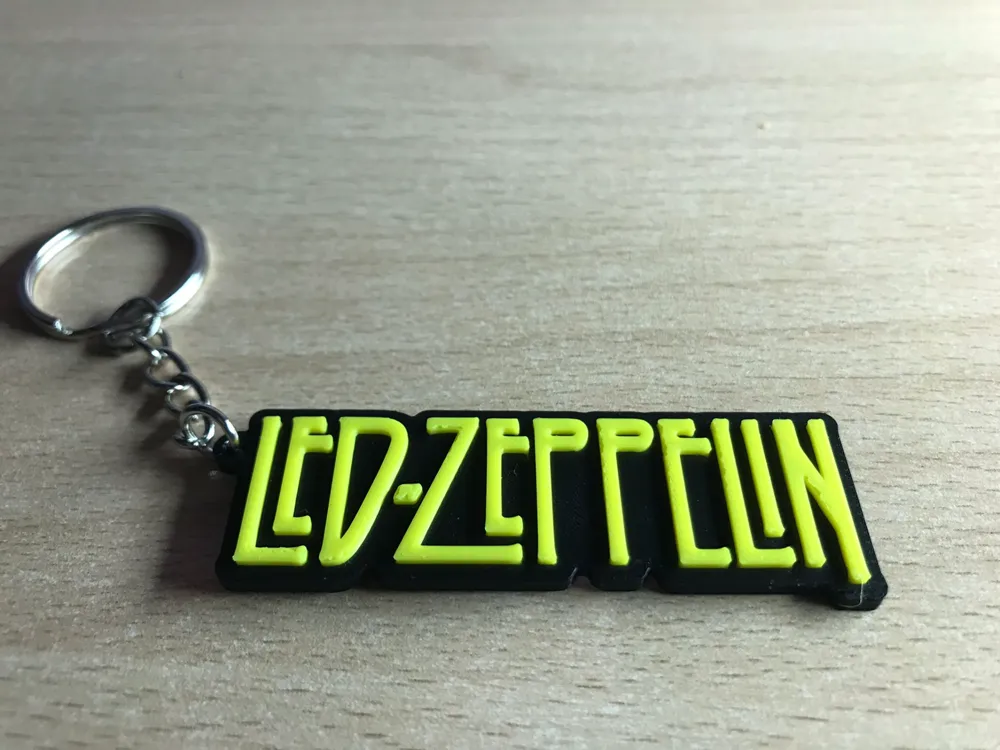 Led Zeppelin Keychain by INE3DIT MakerWorld: Download Free 3D Models