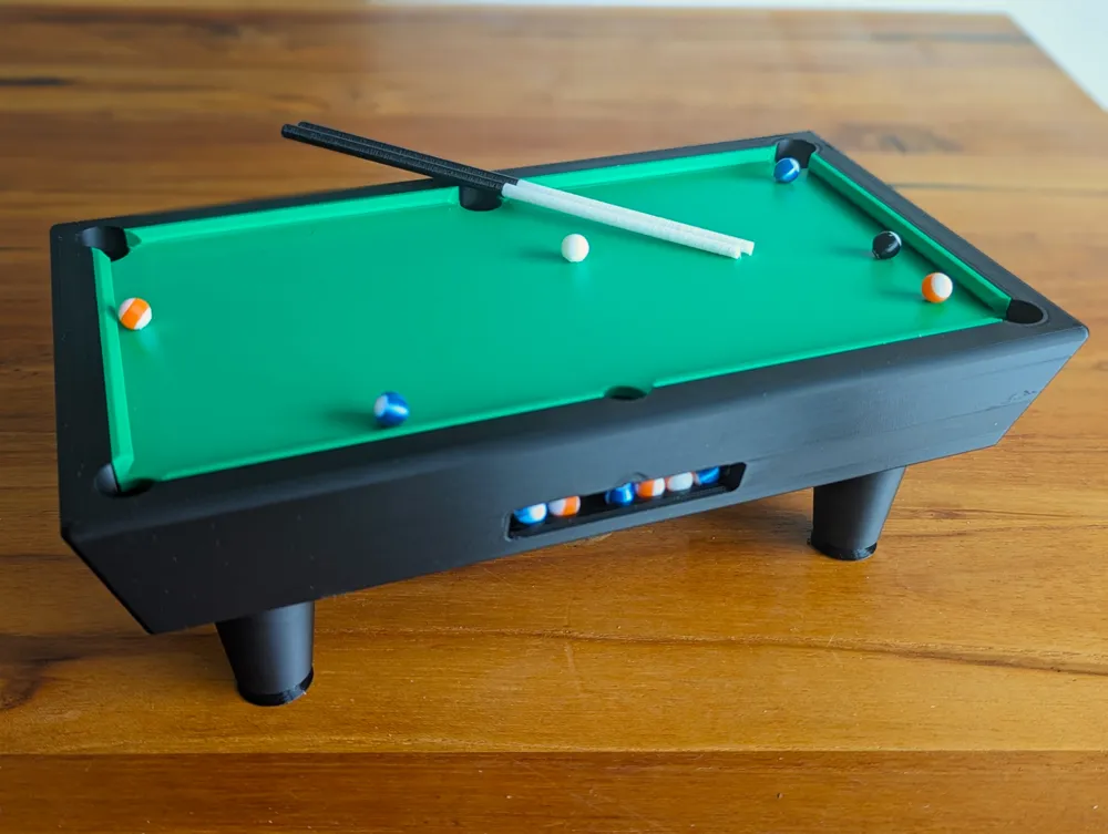 Playable Mini Billiards Table by DHCDLT - MakerWorld