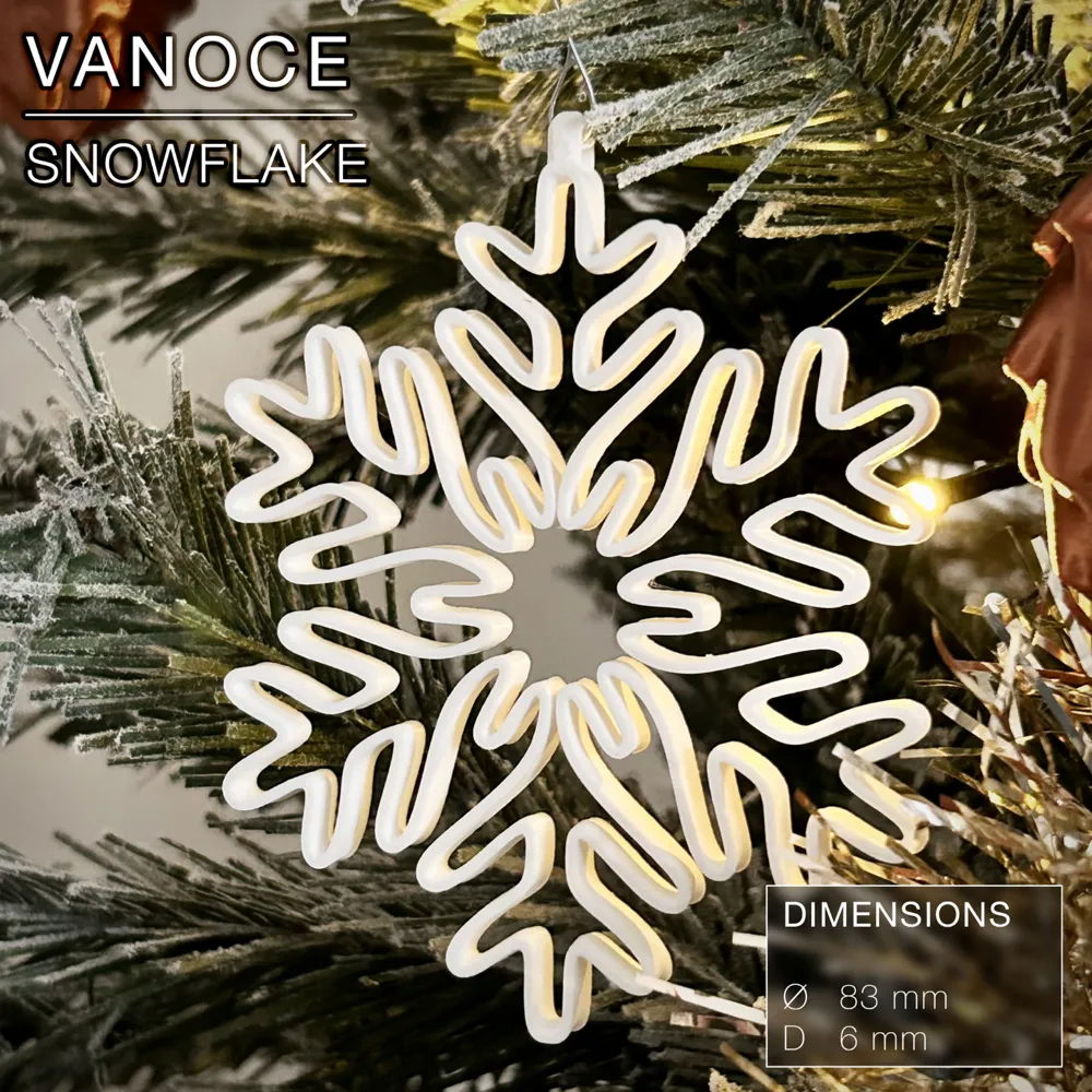 VANOCE | Hanging Snowflake, Christmas Tree by Charles Regaud - MakerWorld