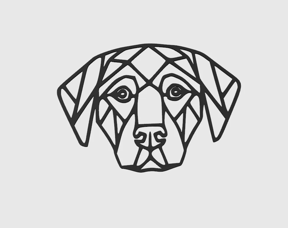 2D Low poly Labrador by SamActivity - MakerWorld