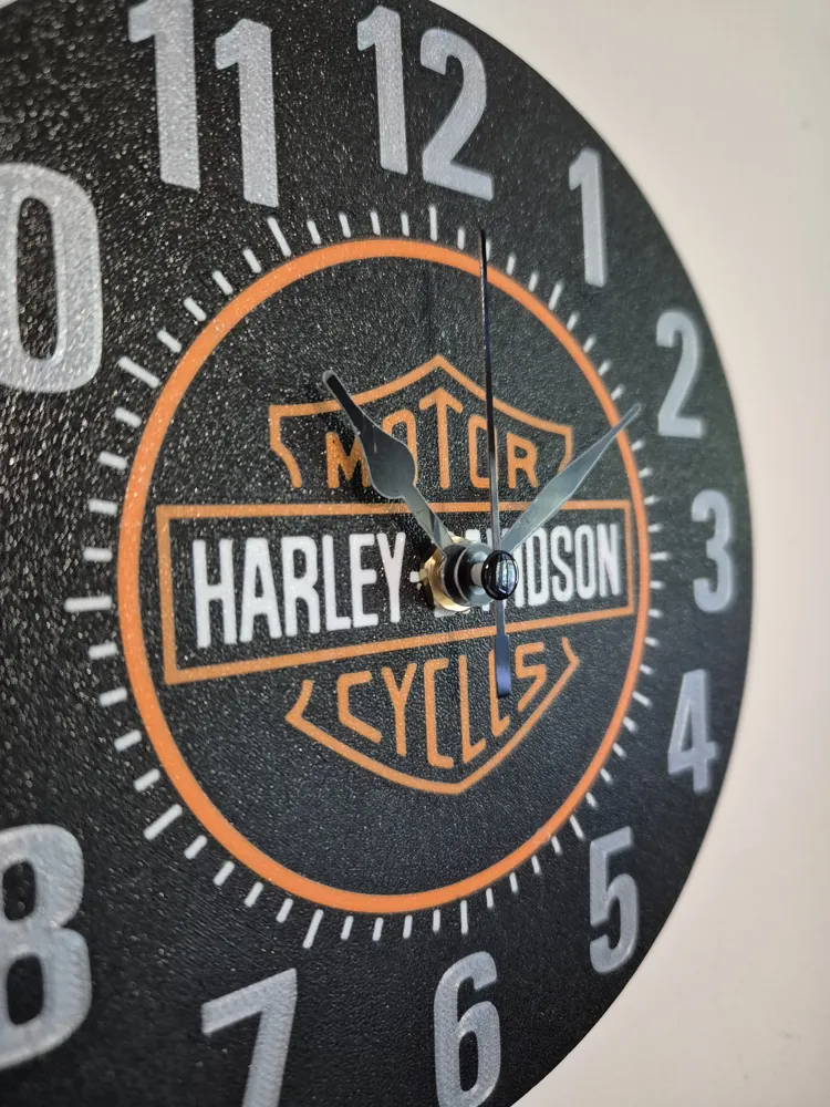 Harley Davidson Wallclock - Free 3D Print Model - MakerWorld