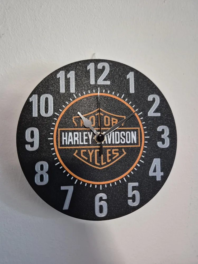 Harley Davidson Wallclock - Free 3D Print Model - MakerWorld