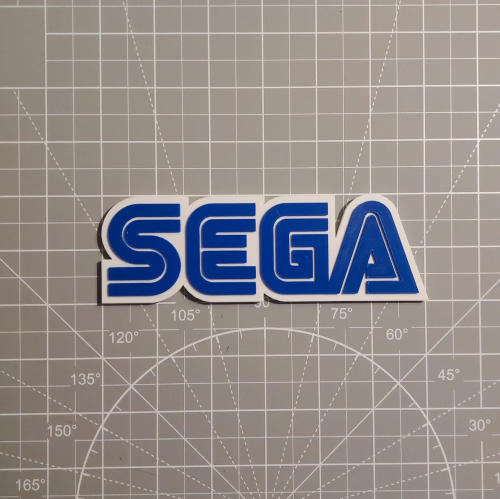 Sega Logo Shelf Display/Magnet/Keychain by PolyZone3D - MakerWorld