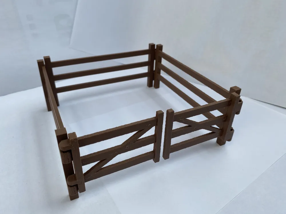 Schleich Toy Fence, Easily Interlocking Gate Remixed by Elbwärts ...