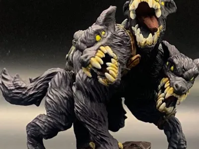 hell dog - Free 3D Print Model - MakerWorld