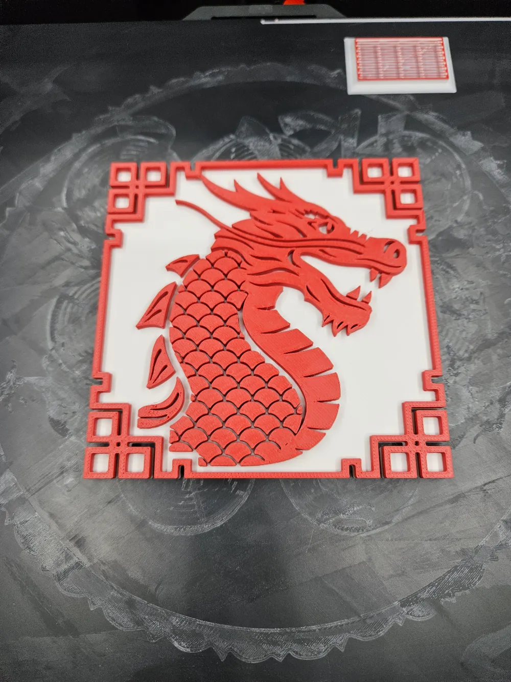 Year of the Dragon - Square Coaster by JF-699 - MakerWorld