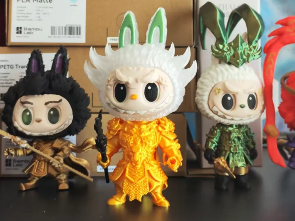 Zhangba Snake Spear - Feibu Bu (Labubu) by 熊小猫 MakerWorld: Download Free 3D Models