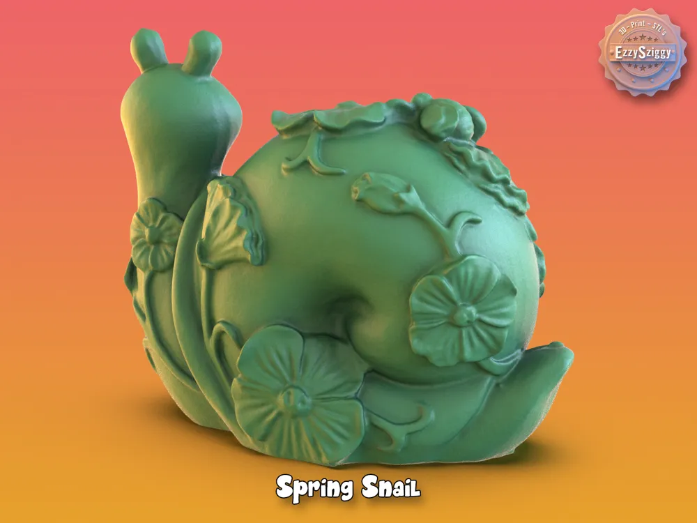Spring Snail by EzzySziggy - MakerWorld