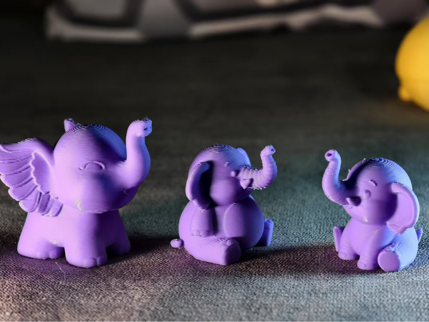 【Healing】Three cute little elephants, 30-minute quick print by user_1679480106 MakerWorld ...