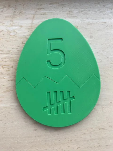 Egg with tally marks by Juf Lie - MakerWorld