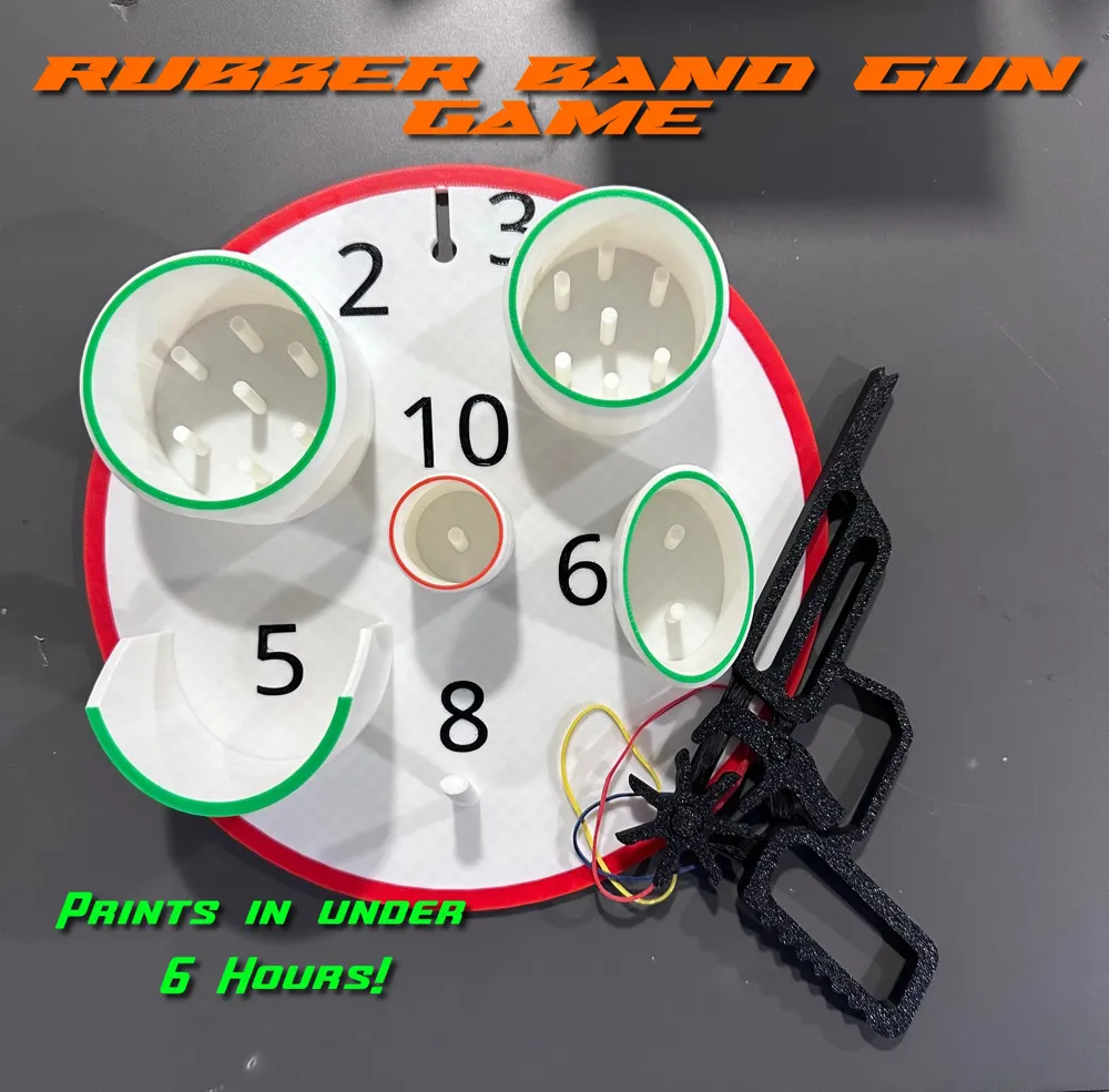 Rubber Band Gun Shooting Game/Target by mopar2511 - MakerWorld